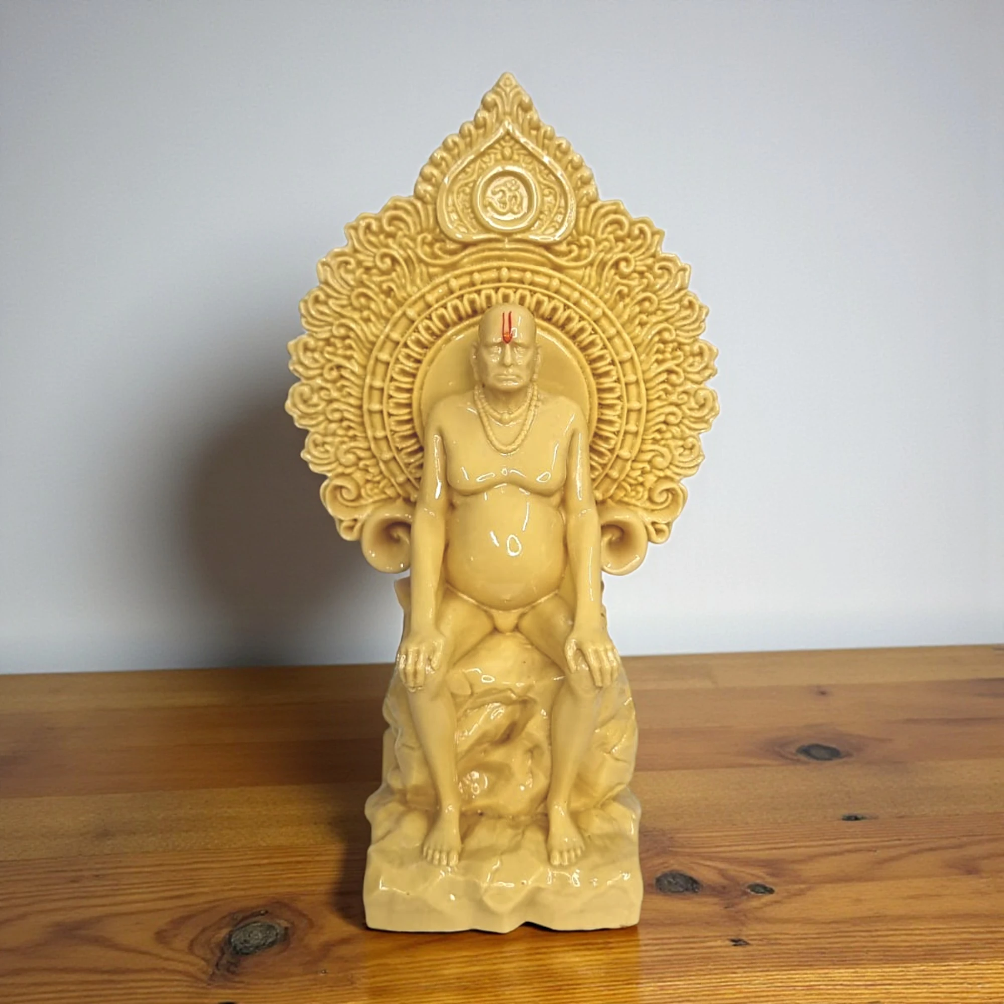 Resin Swami Samarth Idol with Stone Singhasan,perfect for Car Dashboard ...